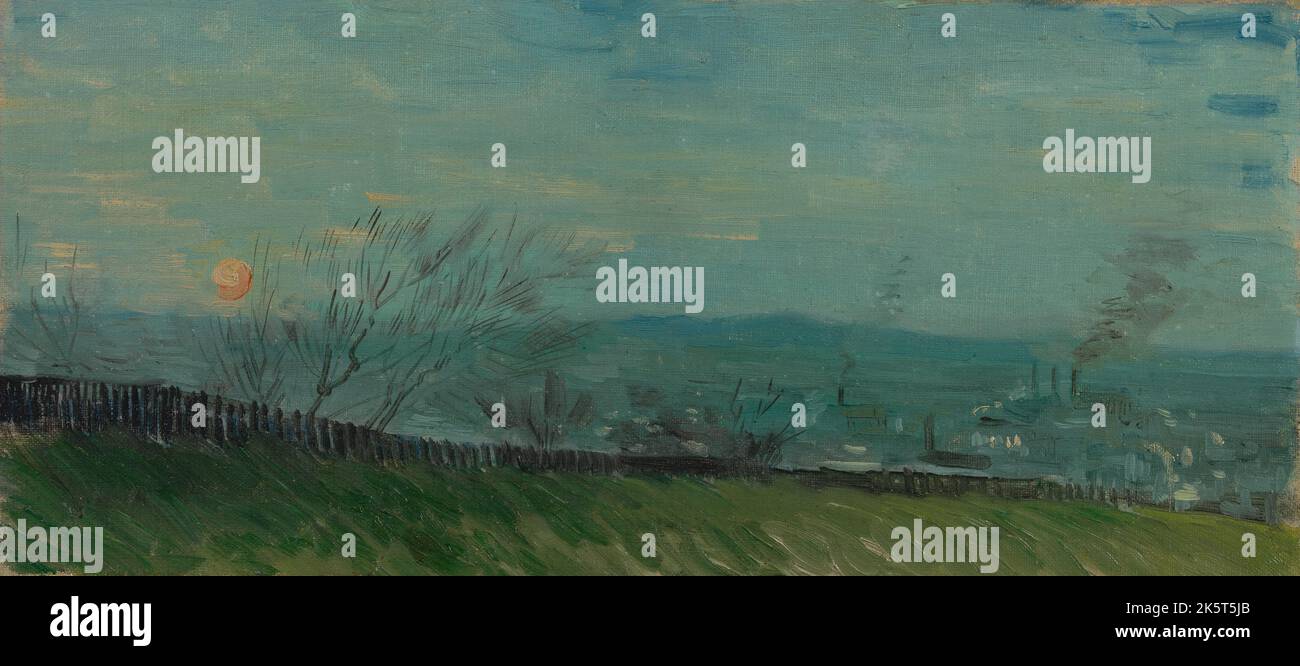 Sunset in Montmartre, 1887. Found in the collection of the Van Gogh ...