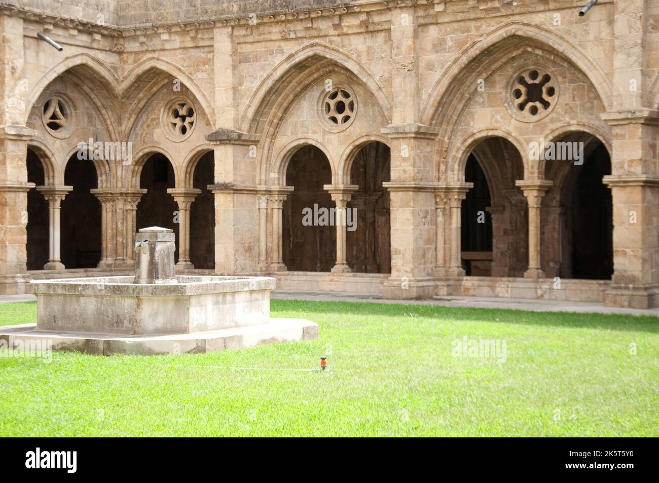 Cloister, Old Cathedral (Se Velha de Coimbra); Coimbra, Portugal. The ...