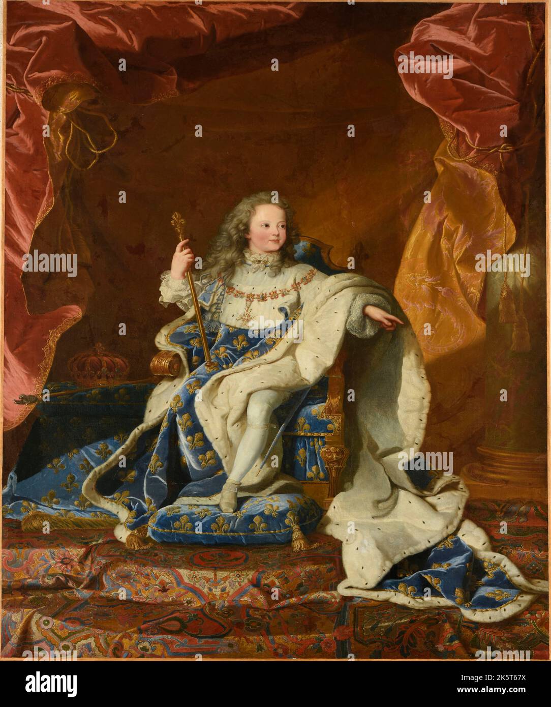 Portrait of the King Louis XV of France (1710-1774), 1720. Found in the ...