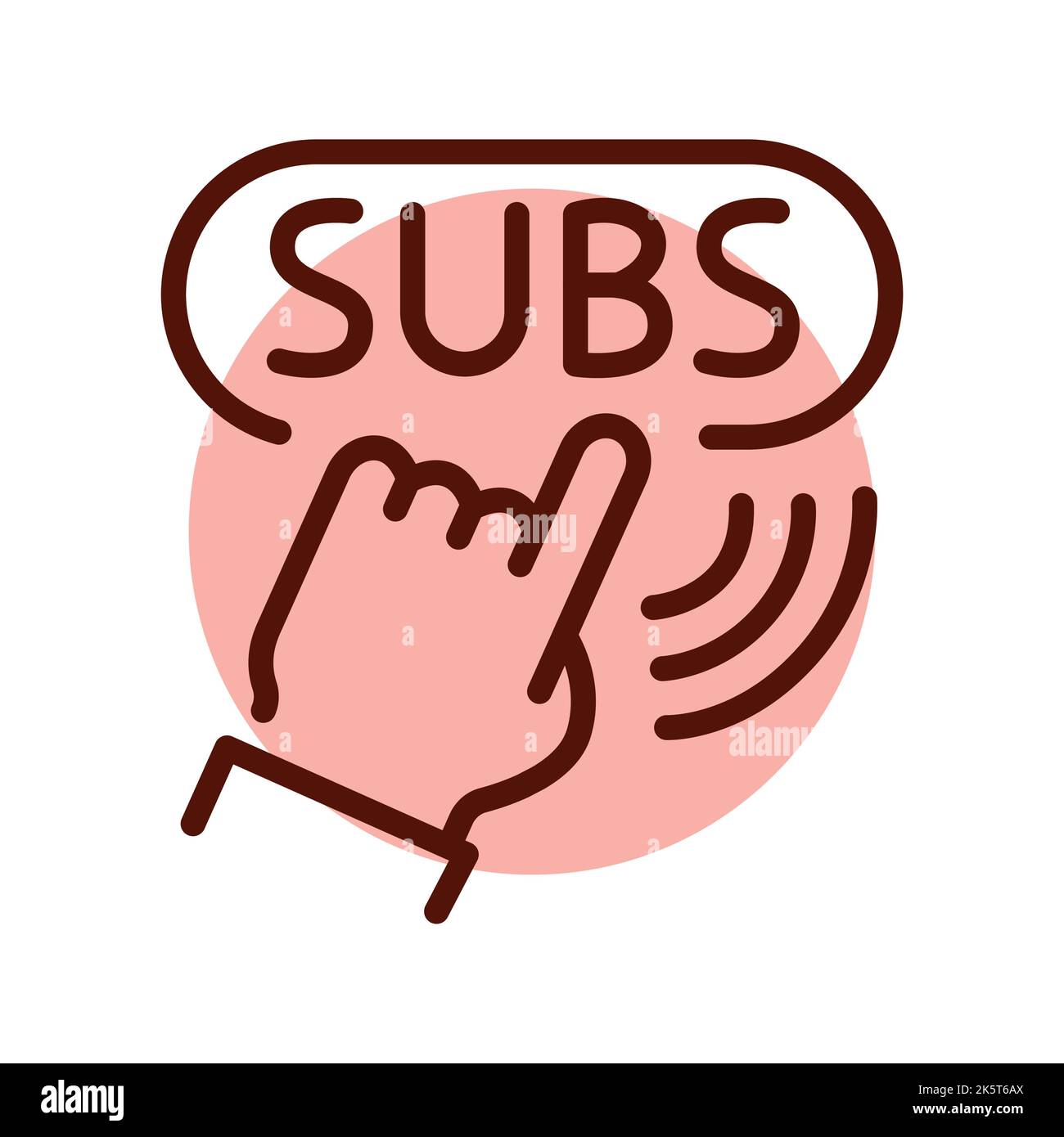 Click subscribe icon outline Stock Vector Images - Alamy