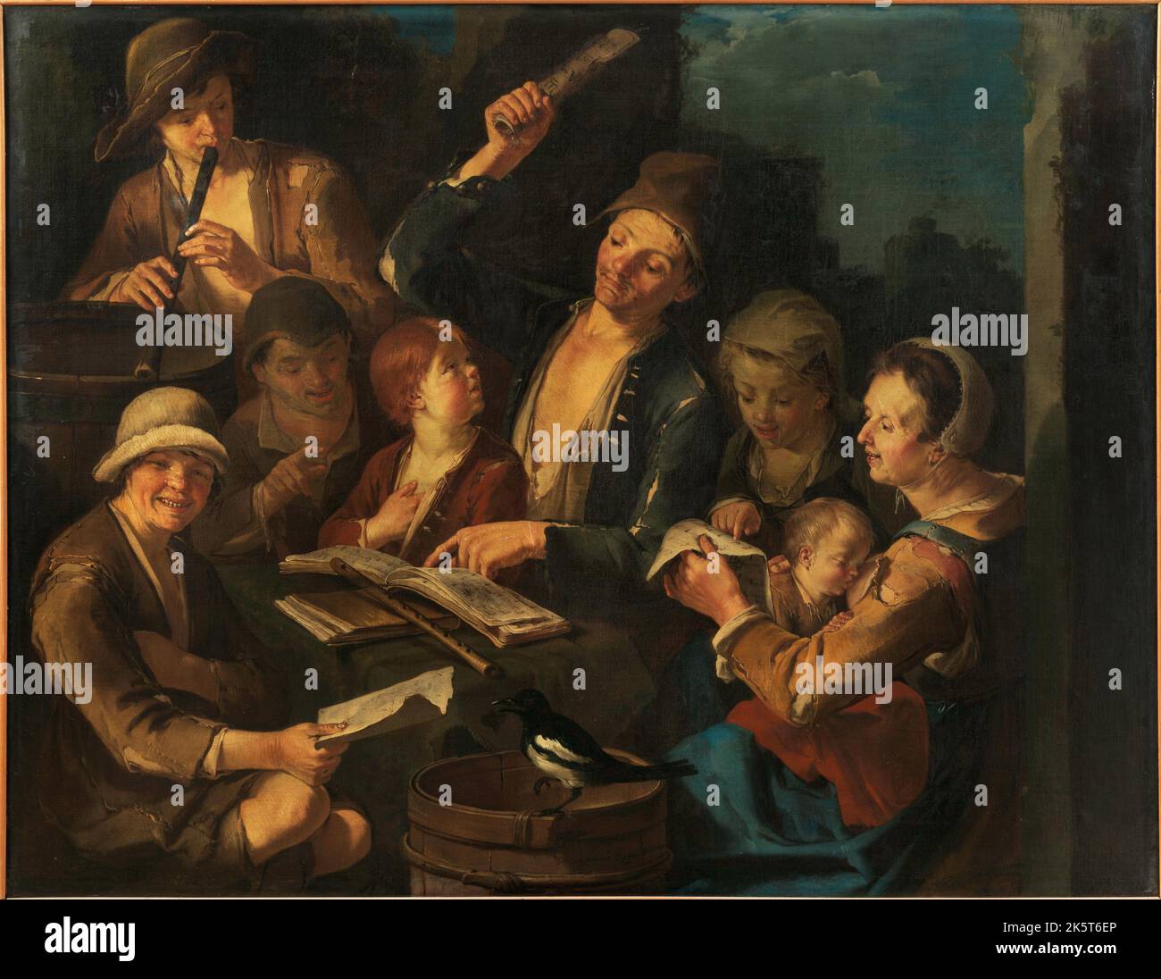 The Music Lesson. Private Collection Stock Photo - Alamy