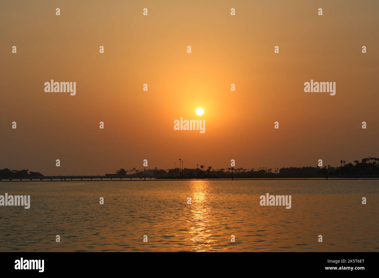 A beautiful evening and sunset on the Jeddah Corniche. A beautiful ...