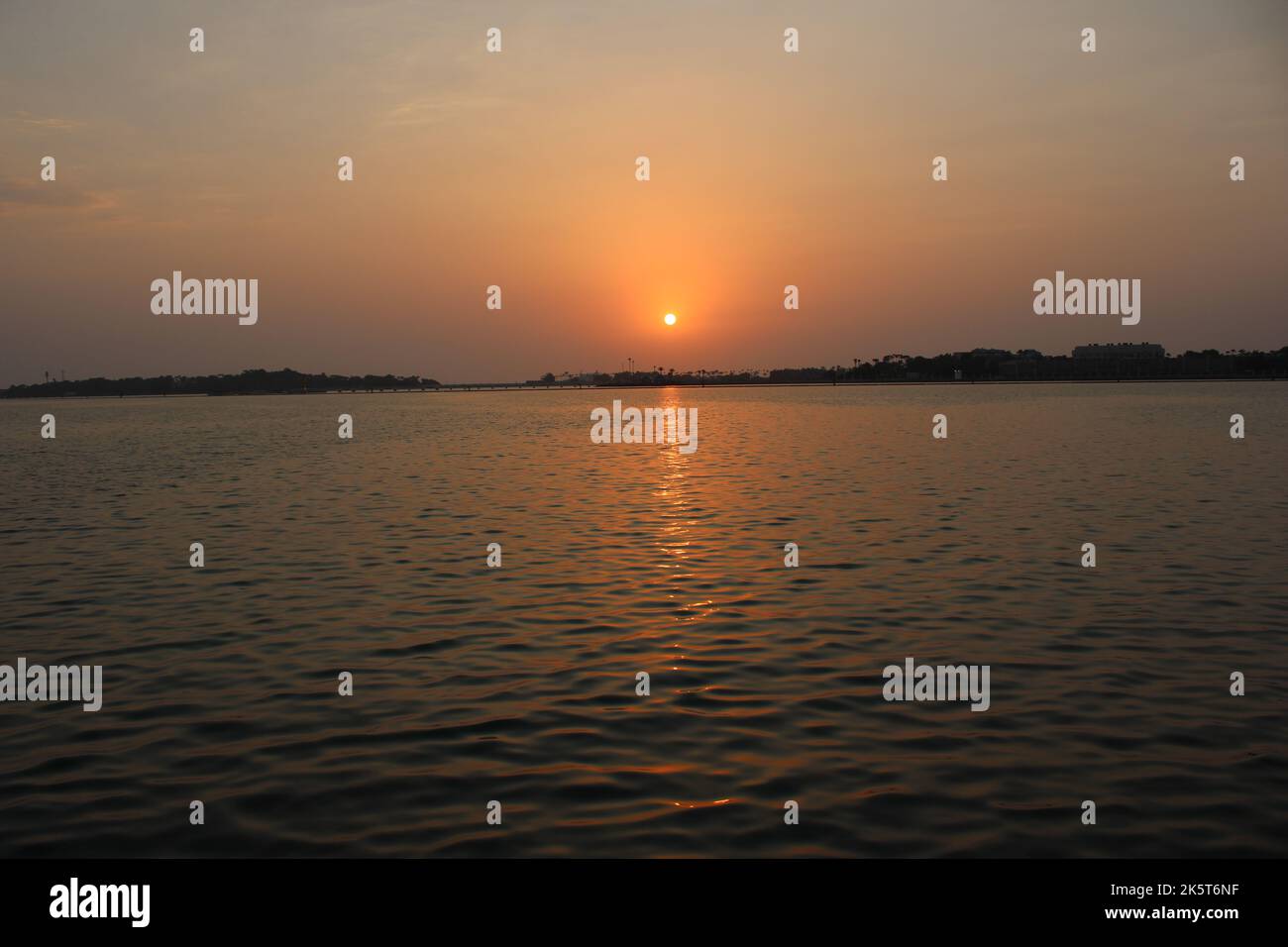A beautiful evening and sunset on the Jeddah Corniche. A beautiful ...