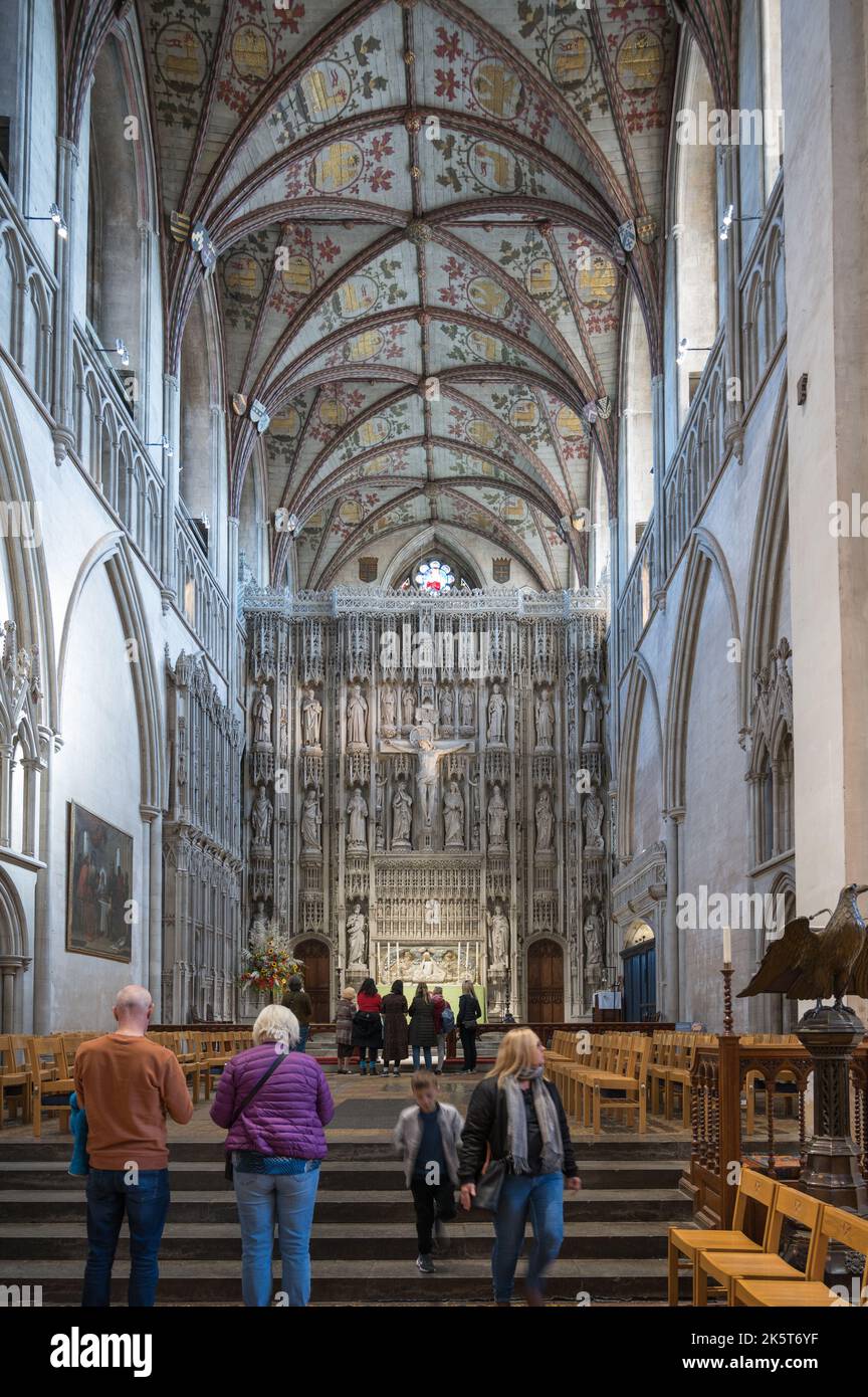 Interior ceiling st albans cathedral hi-res stock photography and ...