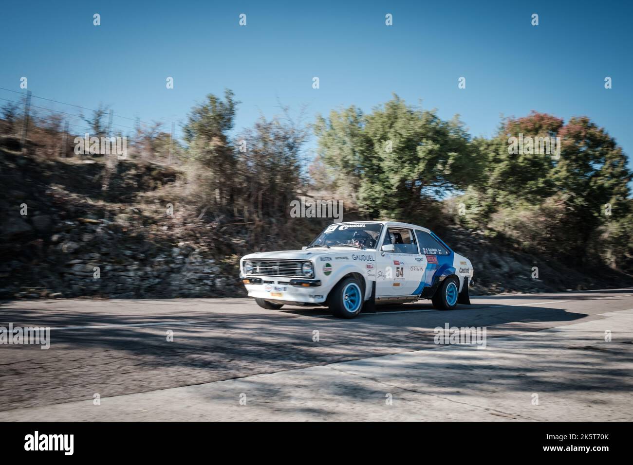 Novella, Corsica, France - 7th October 2022: Arnaud Gauduel and Olivier ...