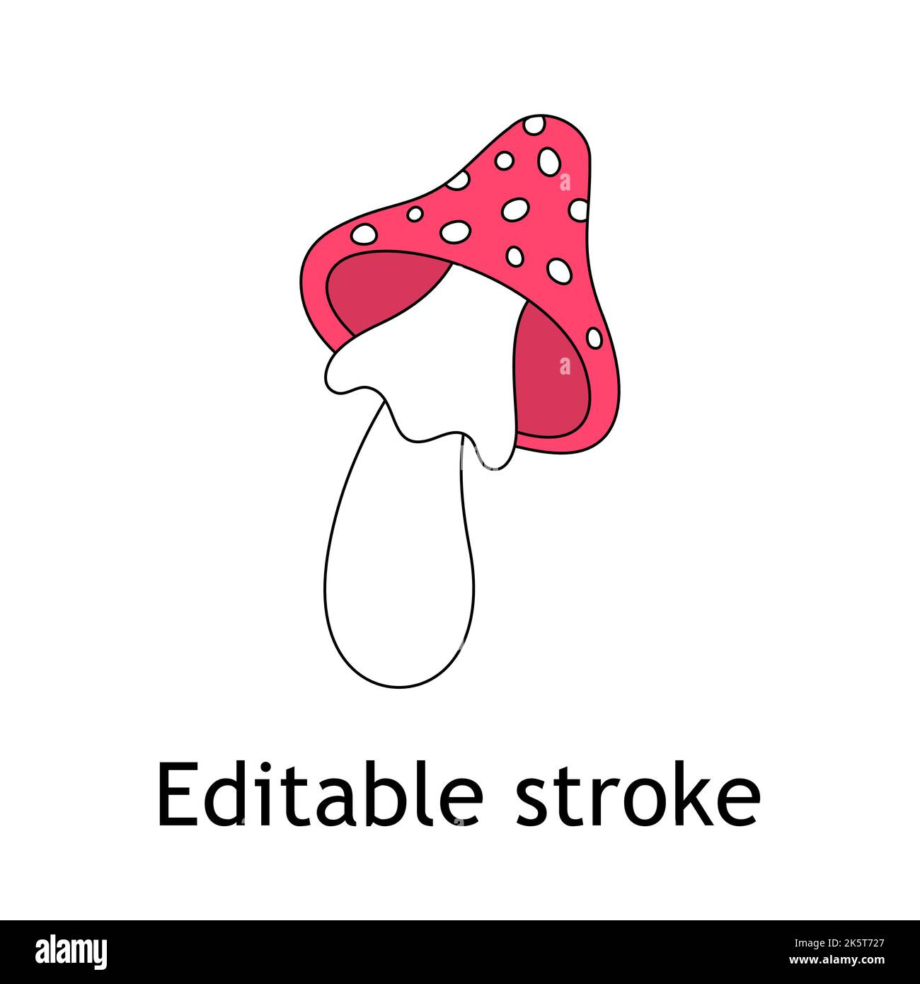 Psychedelic mushroom sticker. Retro 70s groovy sticker. Hippie ...