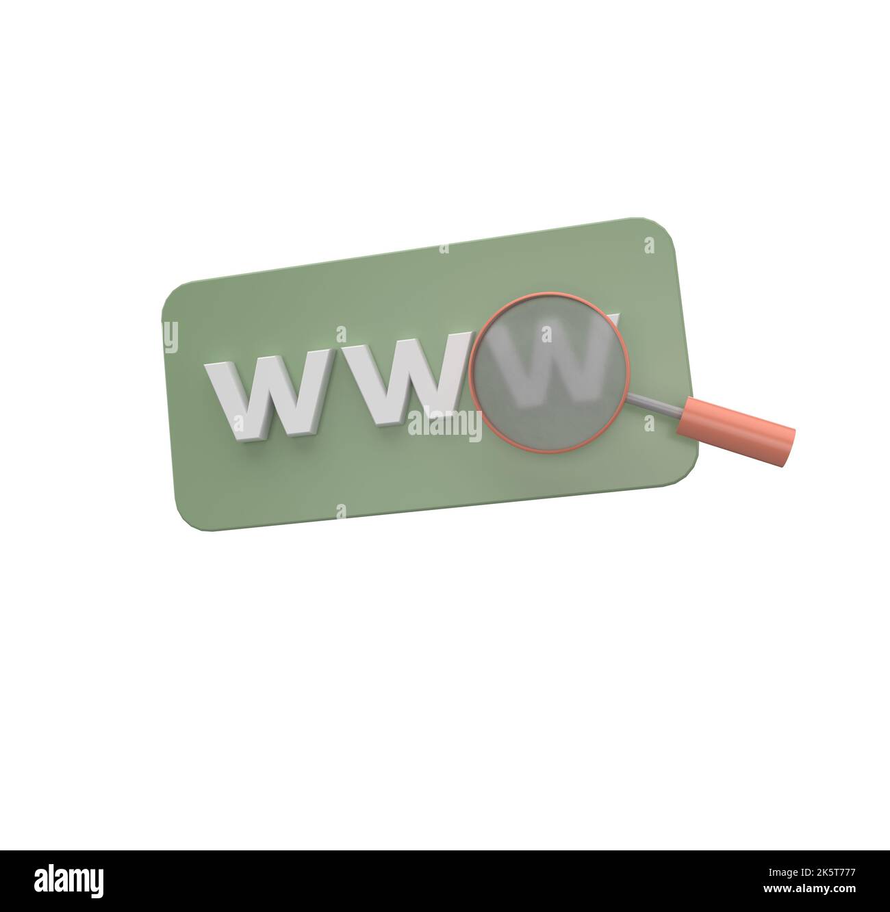 minimal 3d Illustration www browser symbol concept. website address ...