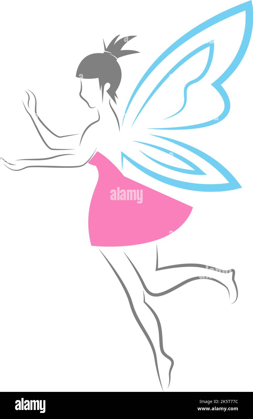 Fairy logo icon design illustration template Stock Vector Image & Art ...