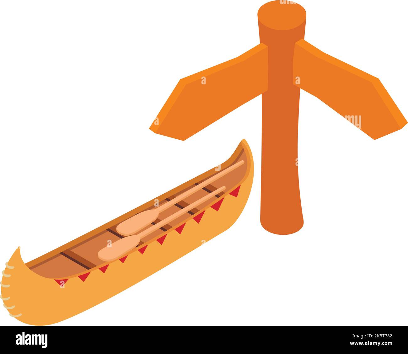 Native American Canoe Clip Art