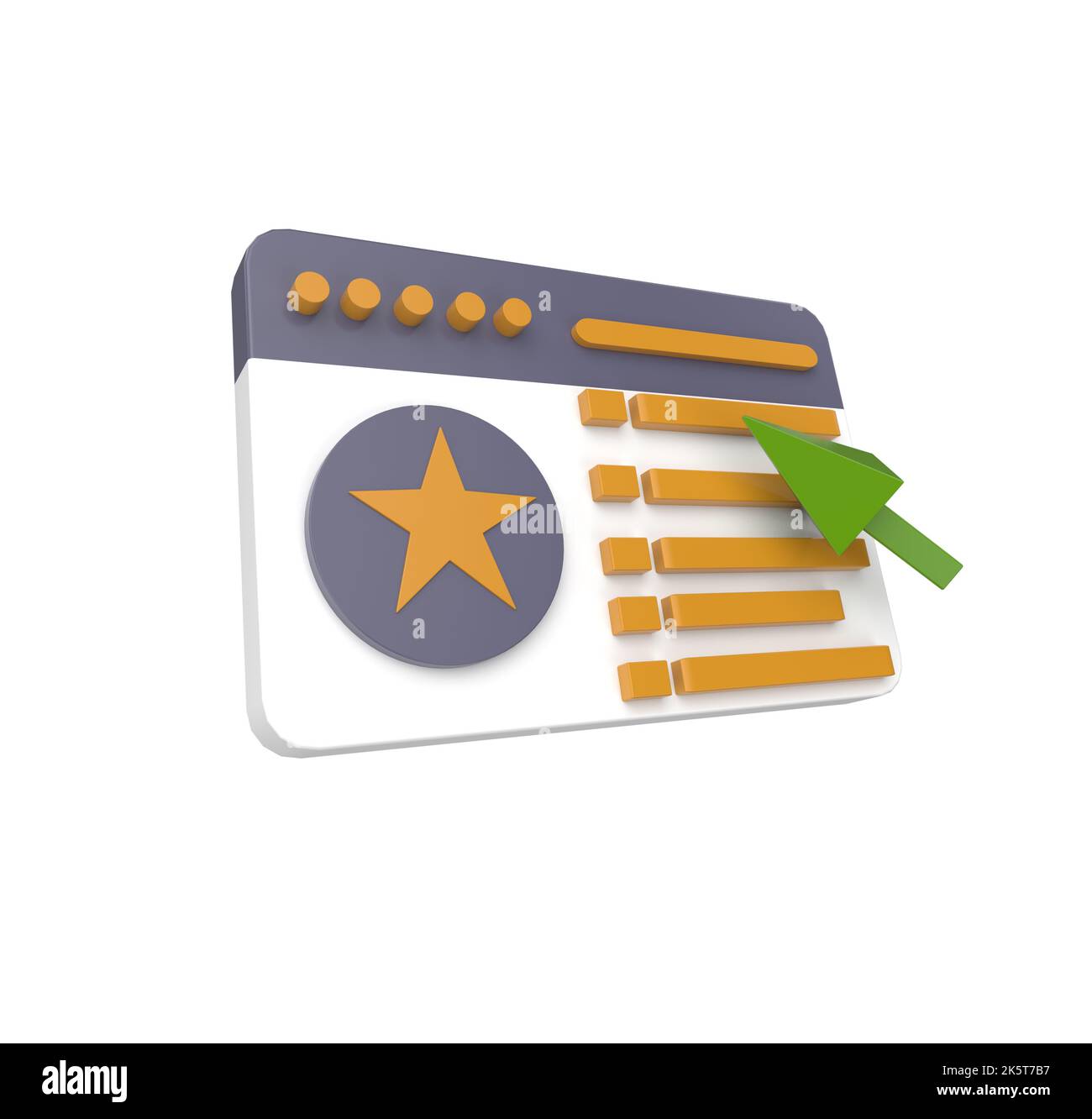 minimal 3d Illustration Web UI-UX design, web development concept. Web ...