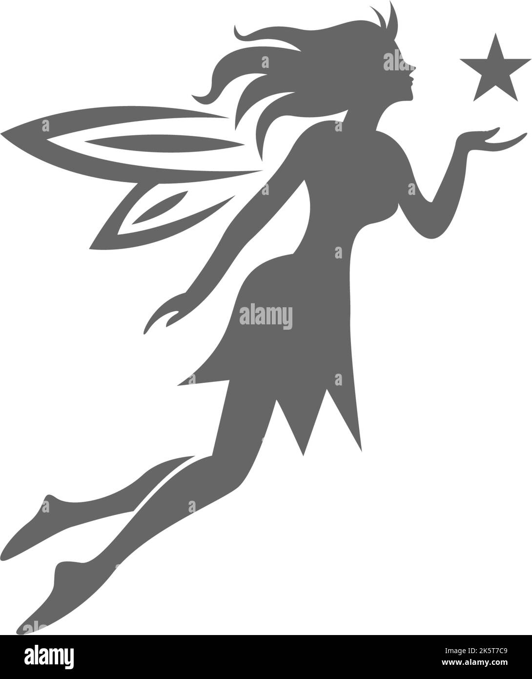 Fairy logo icon design illustration template Stock Vector Image & Art ...