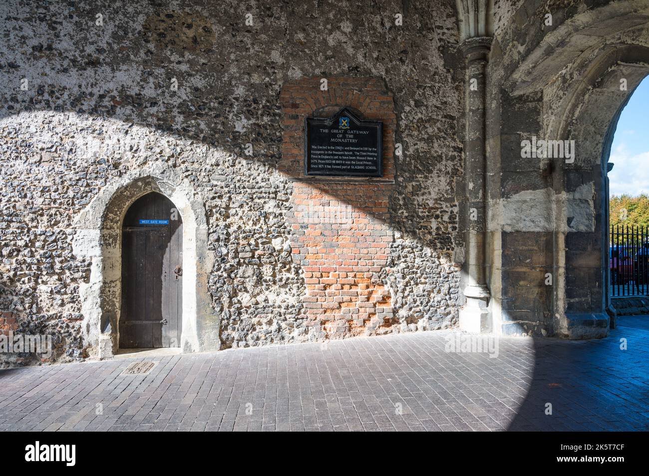 Interior of The Great Gateway of the Monastery. Last remaining building ...