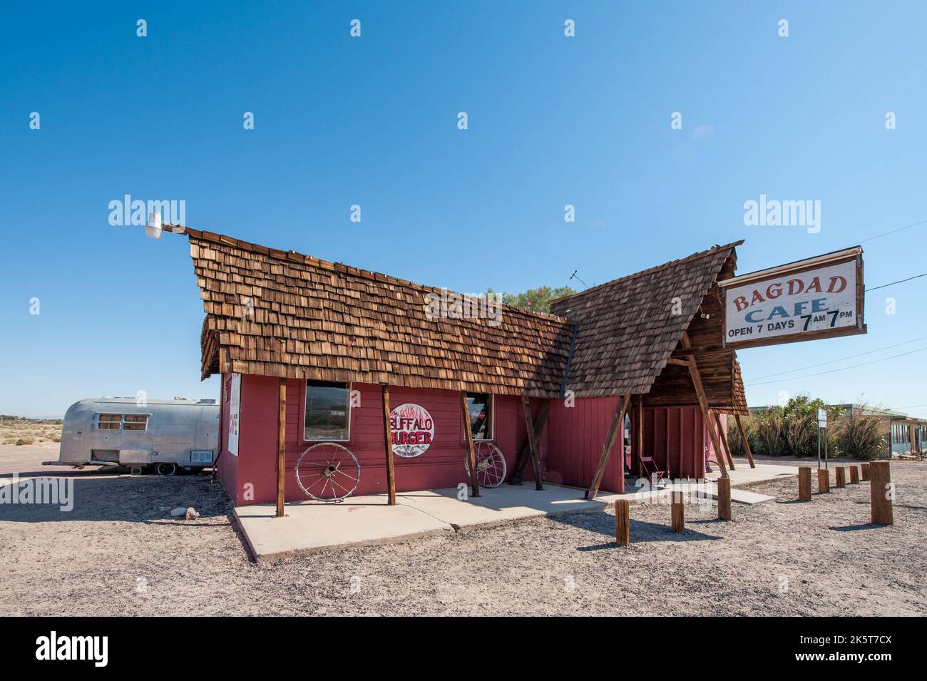 Bagdad Café in the Mojave Desert on Route 66 at Newberry Springs, CA ...