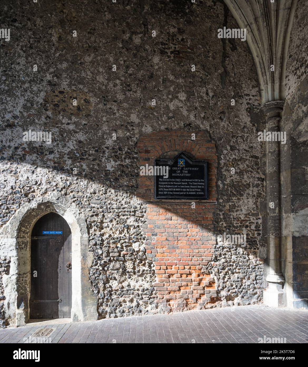Interior of The Great Gateway of the Monastery. Last remaining building ...