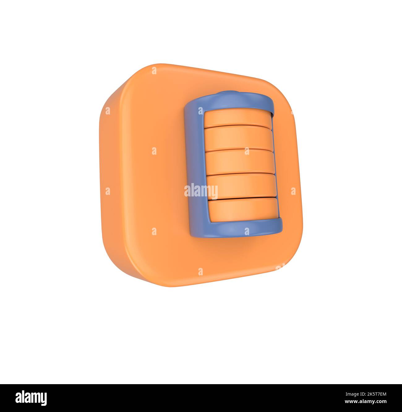minimal 3d Illustration Full Battery charge levels status icon 3d ...