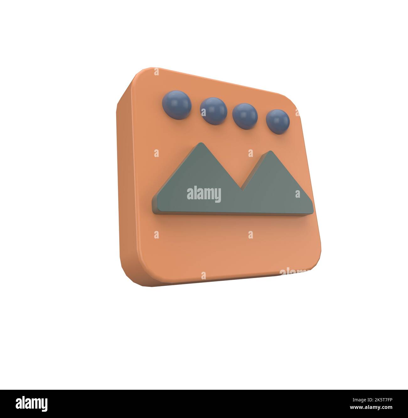 minimal 3d Illustration icon image, photo, picture, gallery concept ...