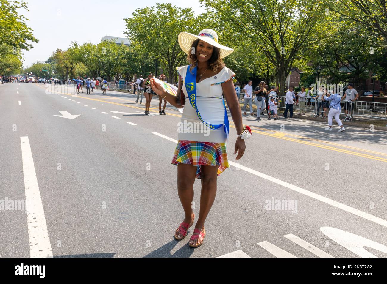 A closeup of Congresswoman Stacey Elizabeth Plaskett at the West Indian ...