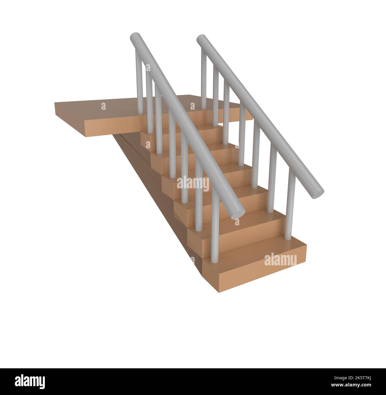 minimal 3d Illustration Stair icon. staircase up steps 3d render Stock ...