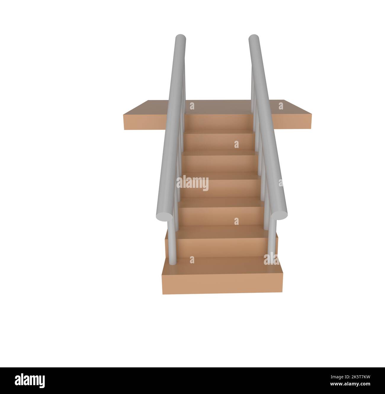 minimal 3d Illustration Stair icon. staircase up steps 3d render Stock ...