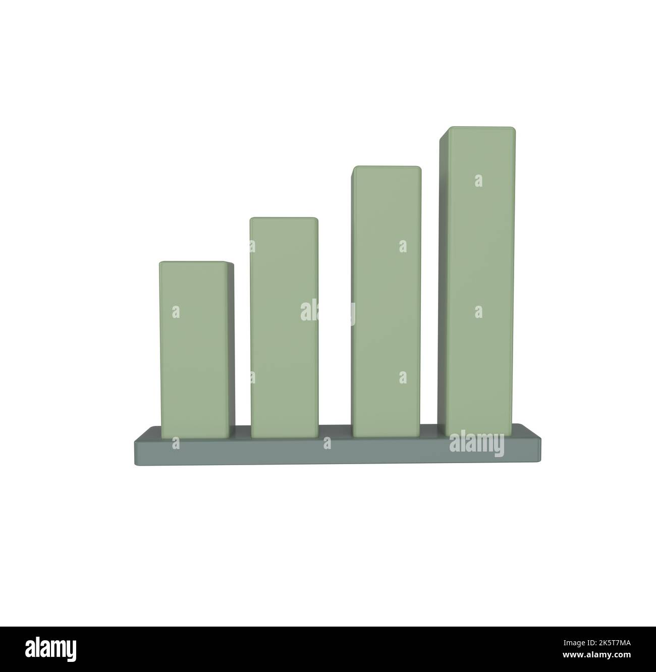 minimal 3d Illustration graphic bar icon. chart, growth concept 3d ...