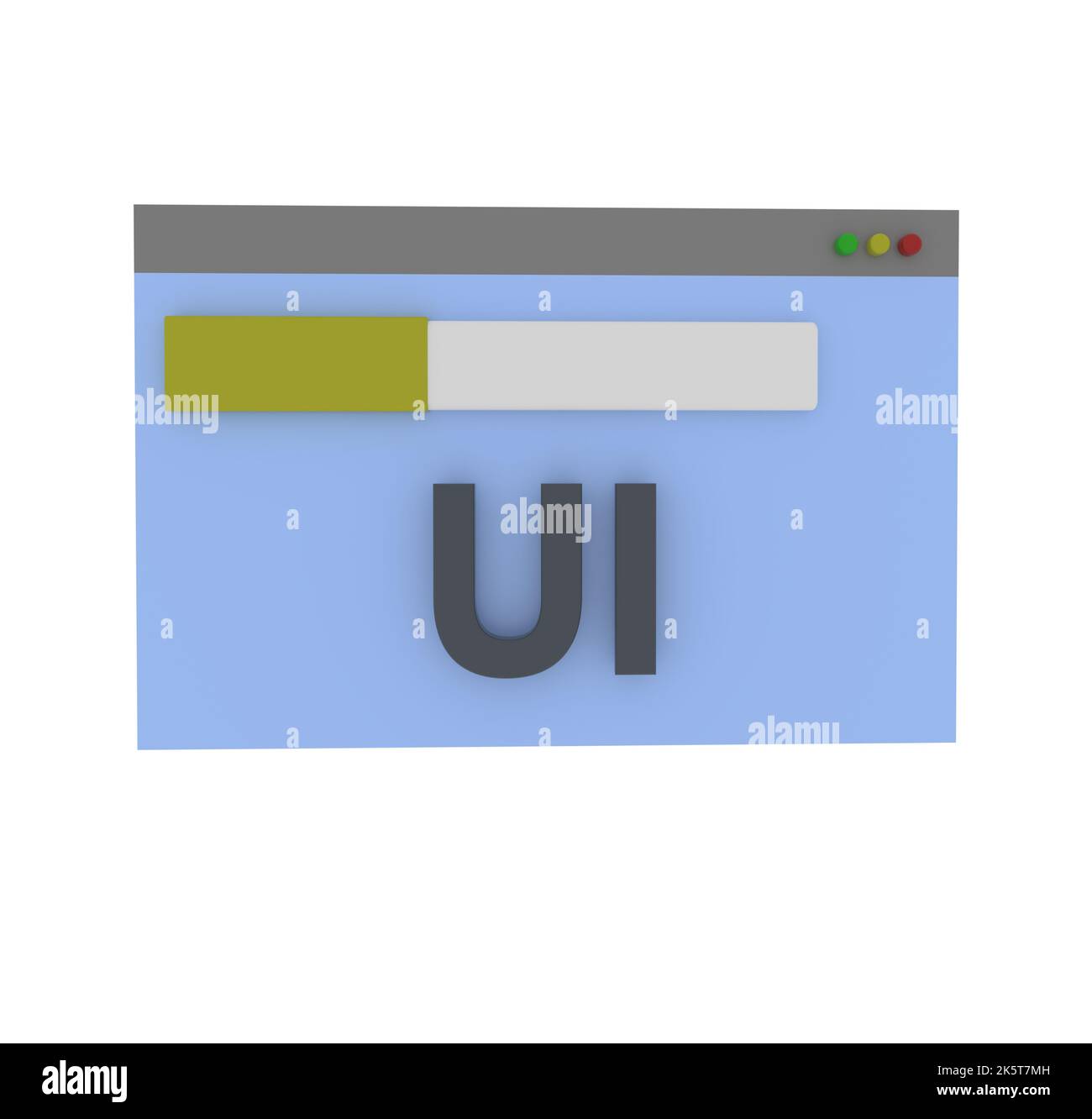 Minimal 3d Illustration Web Ui Or Ux Design Web Page Concept Web Design Computer Browser