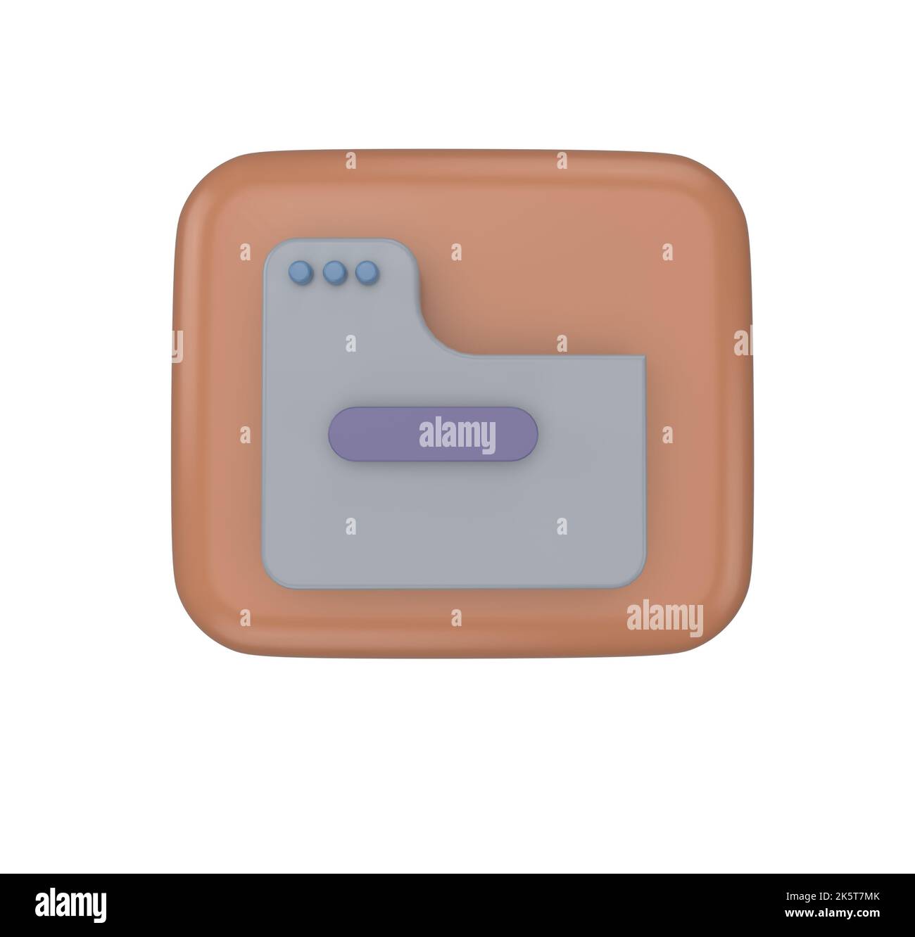 Minimal 3d Illustration Folder Icon Document File Document File Archive Data Information