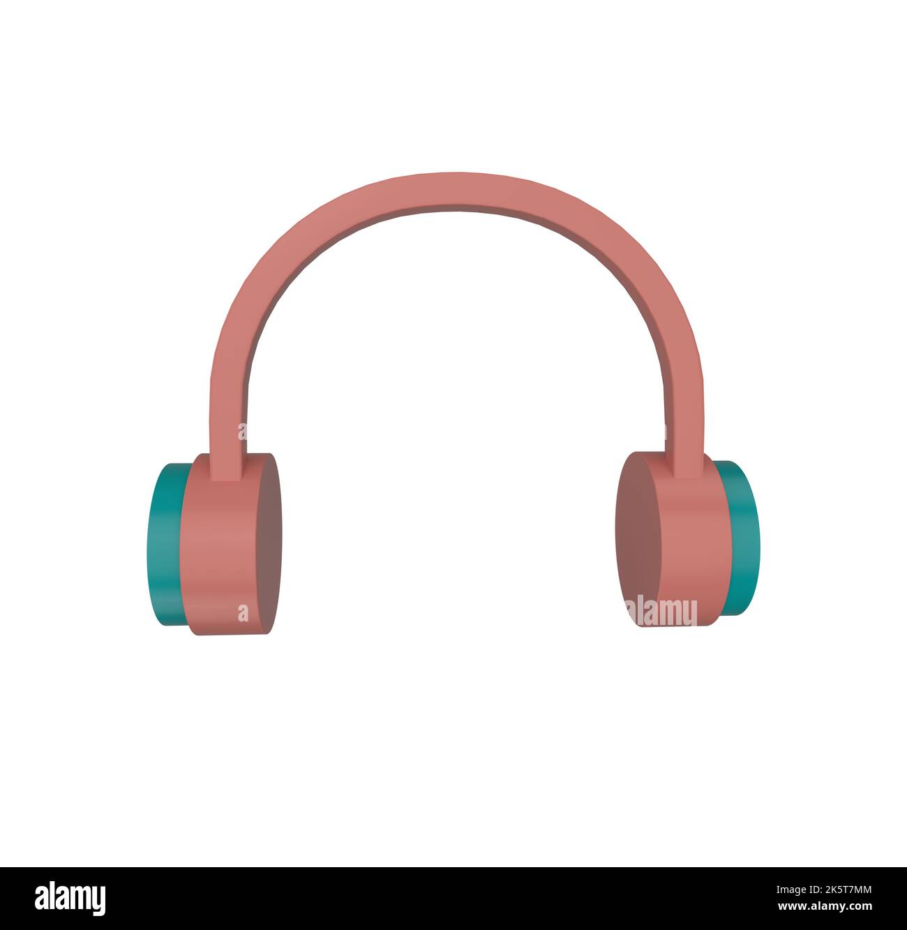 minimal 3d Illustration headphone icon. wireless earphones 3d render ...