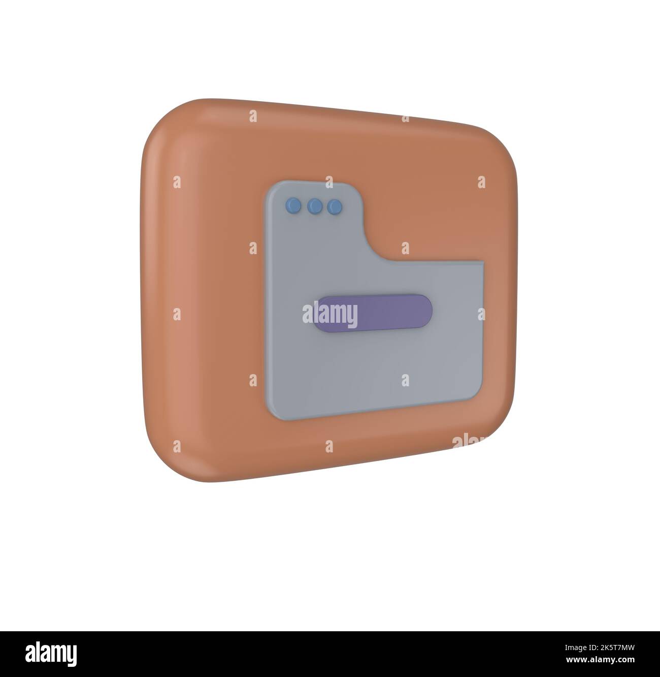Minimal 3d Illustration Folder Icon Document File Document File