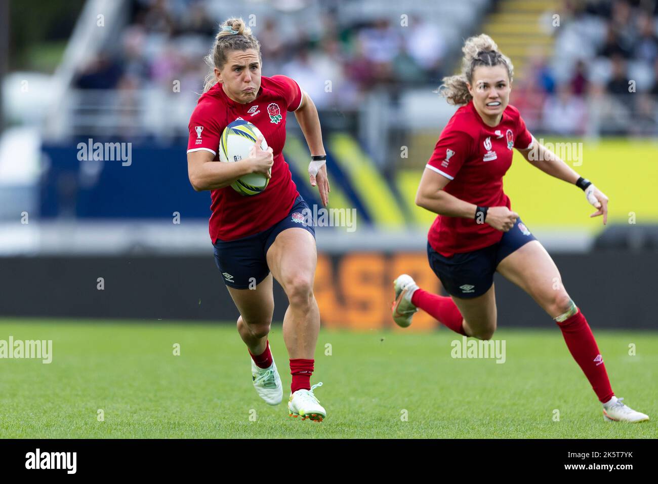 England's Claudia MacDonald during the Women's Rugby World Cup 2021 ...