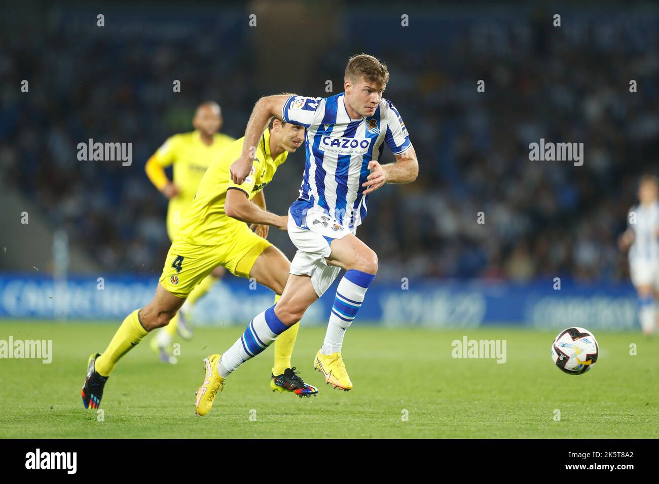 San Sebastian, Spain. 9th Oct, 2022. Alexander Sorloth (Sociedad ...