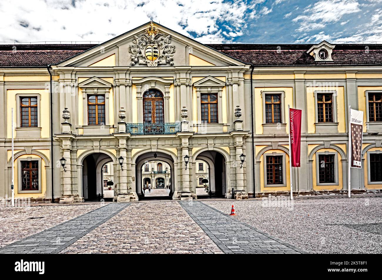 Ludwigsburg (Baden-Württemberg, Germany): Residenzschloss; castle Stock ...