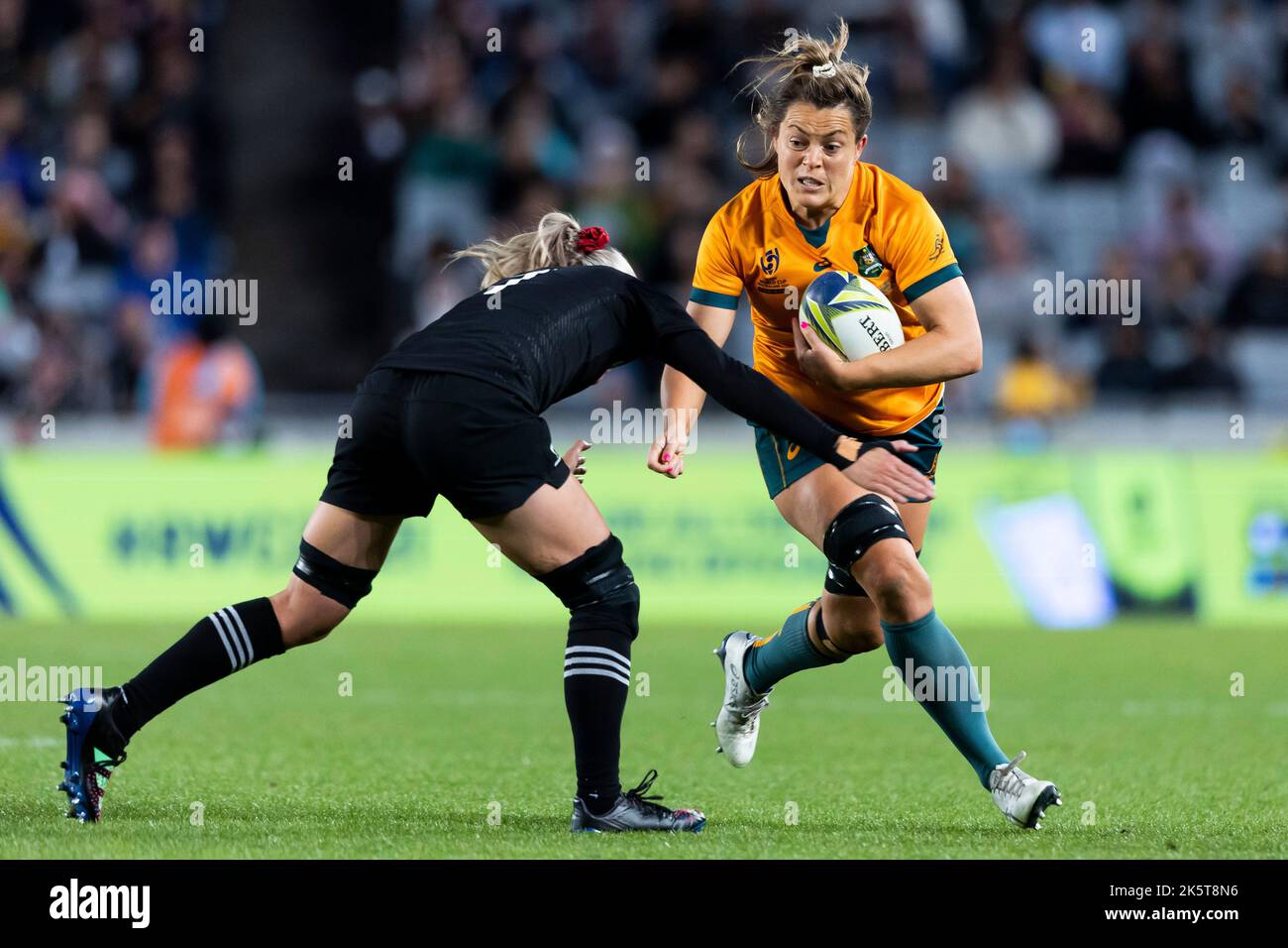 Australia's Grace Hamilton during the Rugby World Cup 2021 match at ...