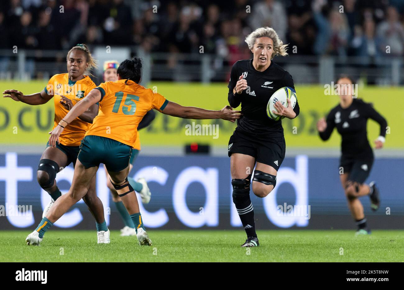 New Zealand's Sarah Hirini during the Rugby World Cup 2021 match at ...