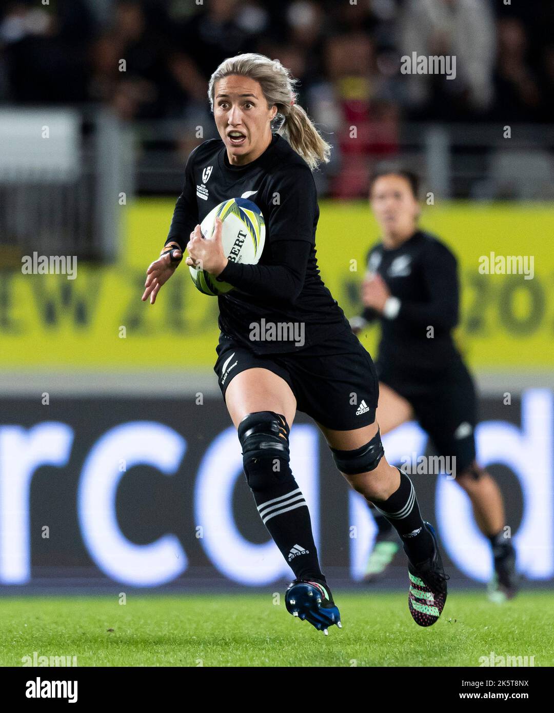 New Zealand's Sarah Hirini during the Rugby World Cup 2021 match at ...