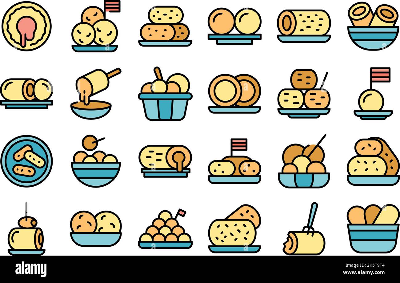 Baked potato croquettes Stock Vector Images - Alamy
