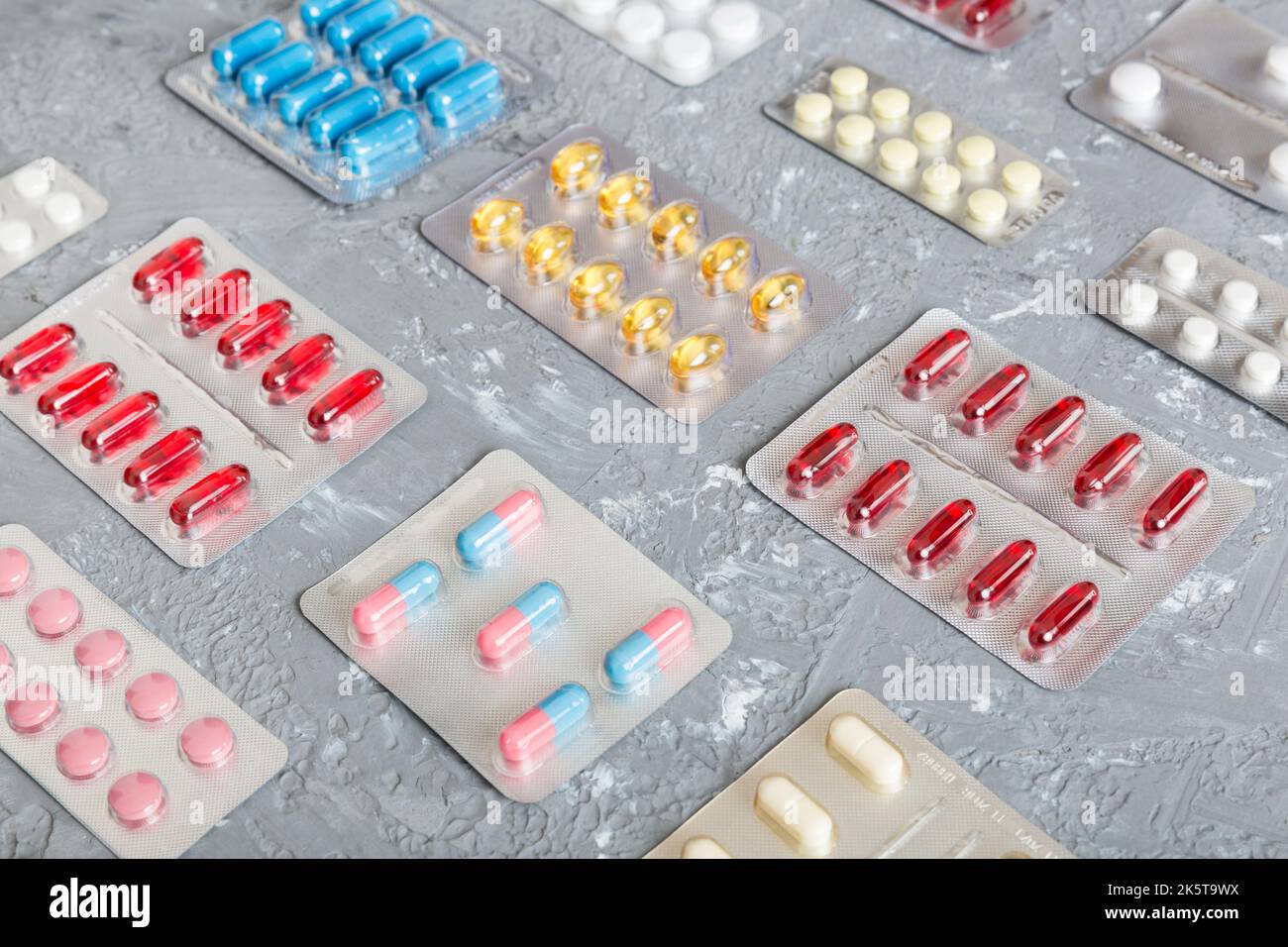 too many different pill of various blisters with different pills ...