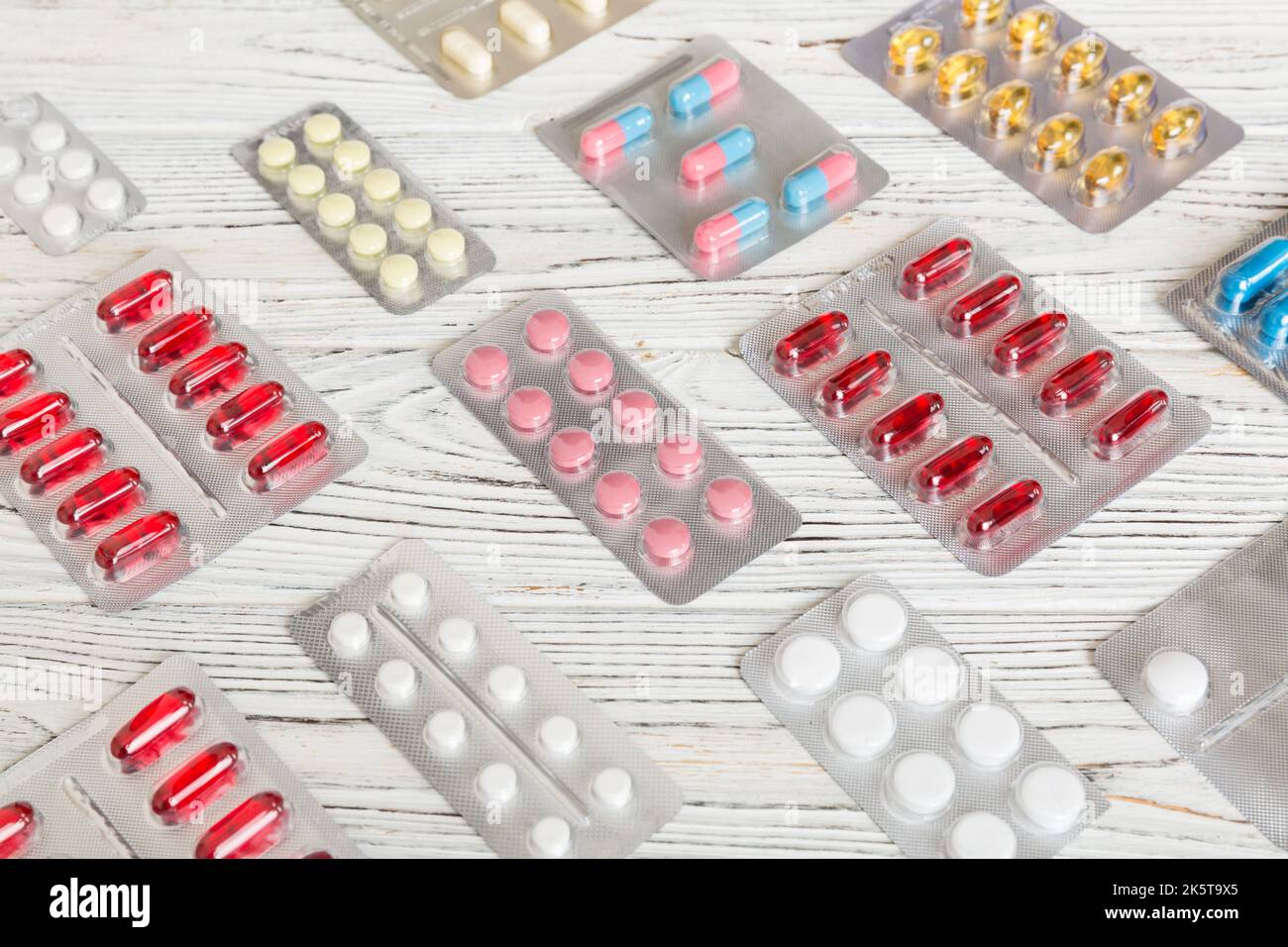 too many different pill of various blisters with different pills ...