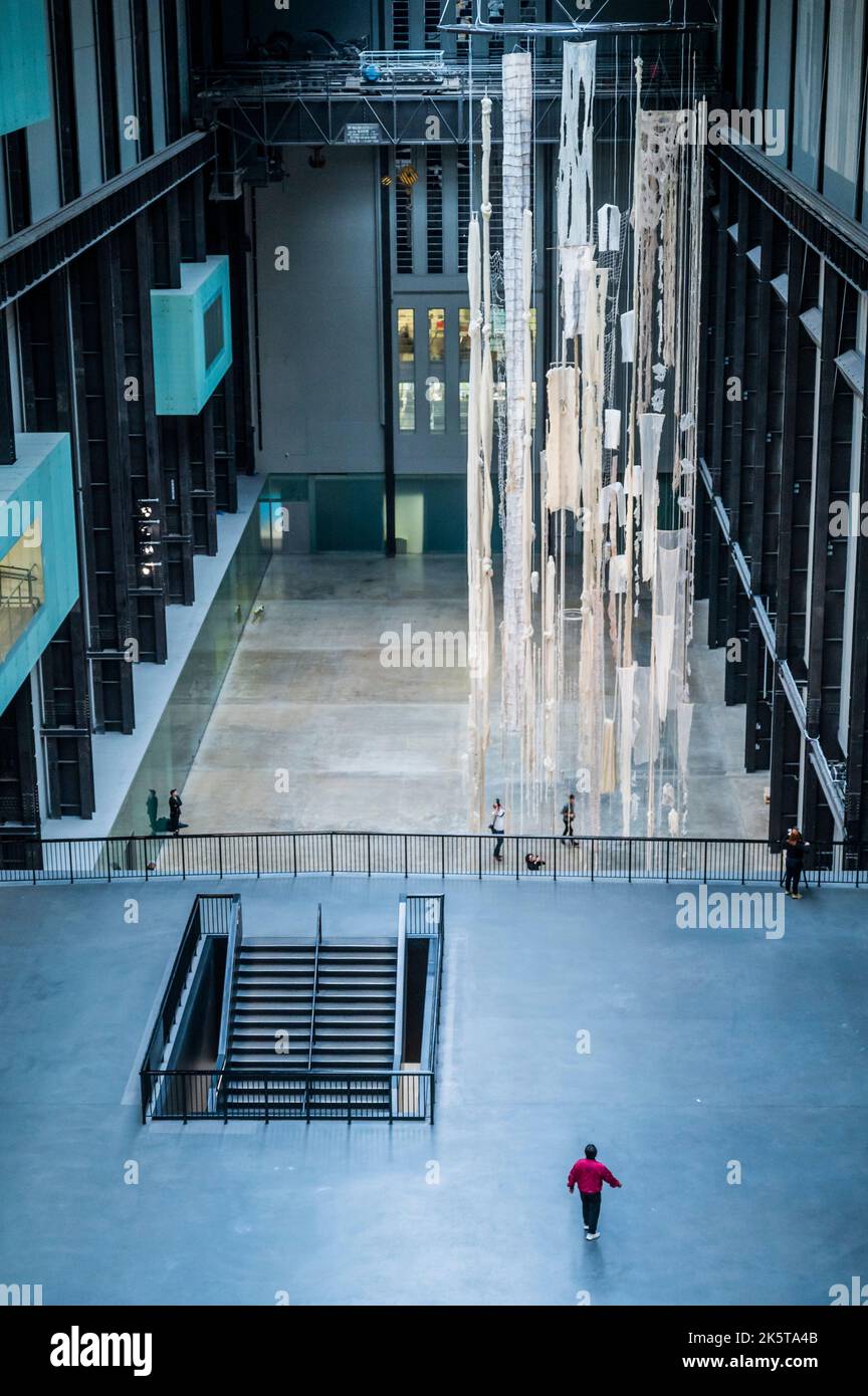 London, UK. 10th Oct, 2022. Hyundai Commission: Cecilia Vicuña, Brain Forest Quipu, in the ...