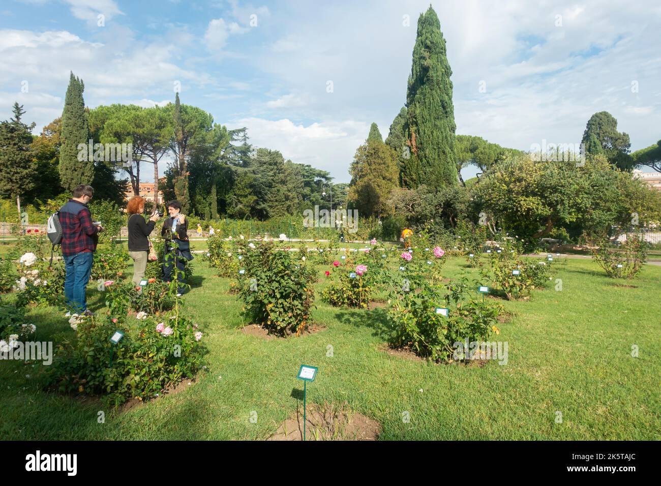 Rome, Italy - October 2022 - Roseto Comunale, The Municipal Rose Garden ...
