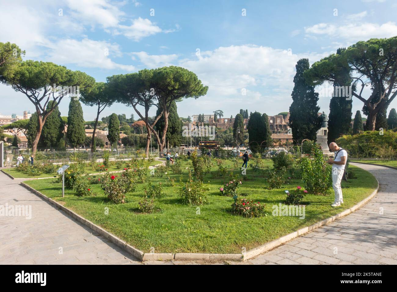Rome, Italy - October 2022 - Roseto Comunale, The Municipal Rose Garden ...