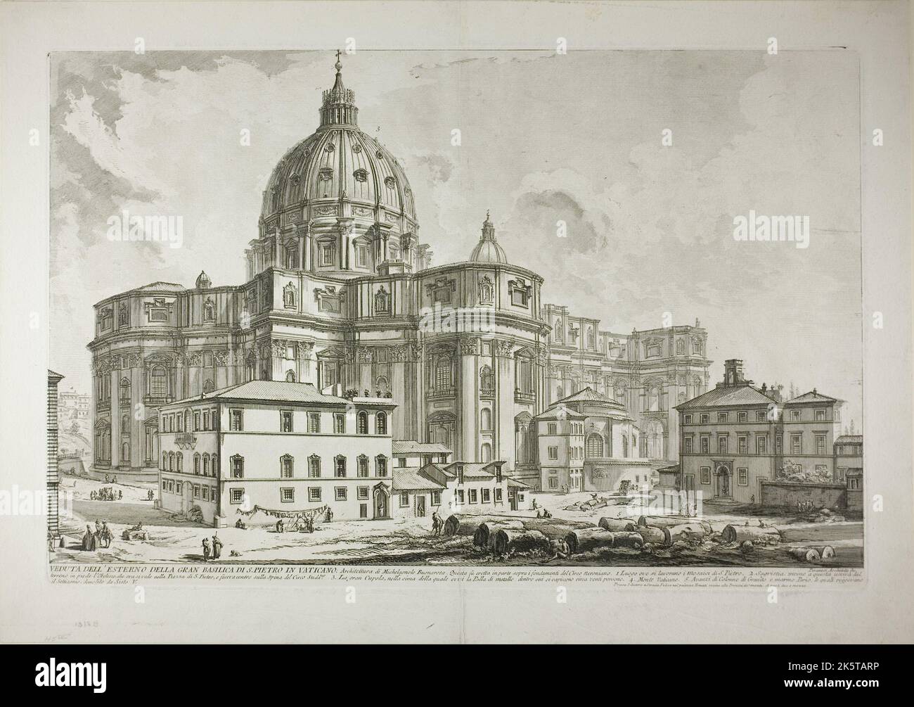 Giovanni BAttista Piranesi - Etching on heavy ivory laid paper - View ...