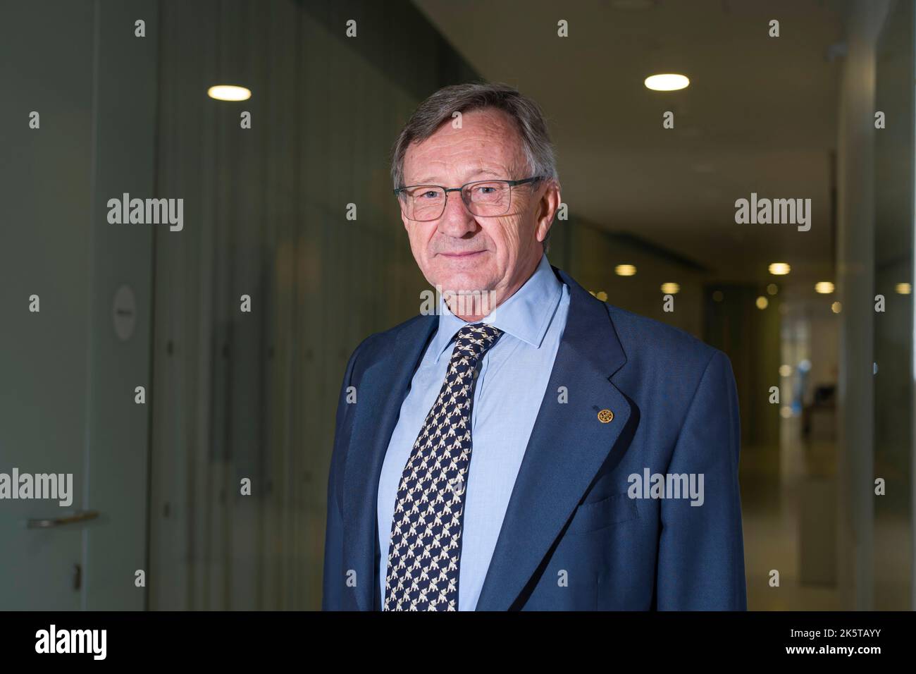 Portrait of the Spanish writer Pedro Alvarez Lazaro, professor at the ...