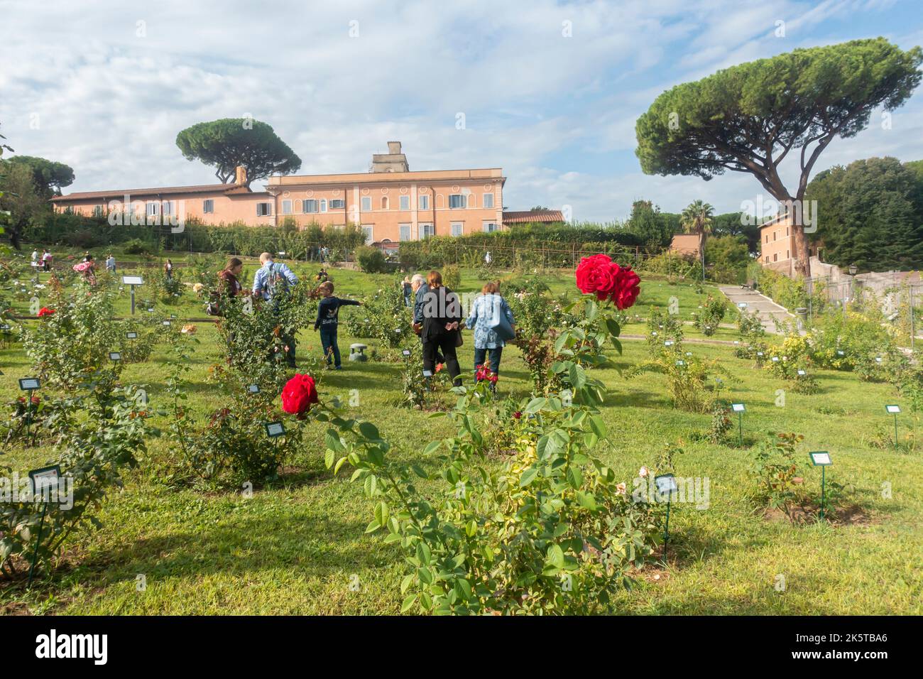 Rome, Italy - October 2022 - Roseto Comunale, The Municipal Rose Garden ...