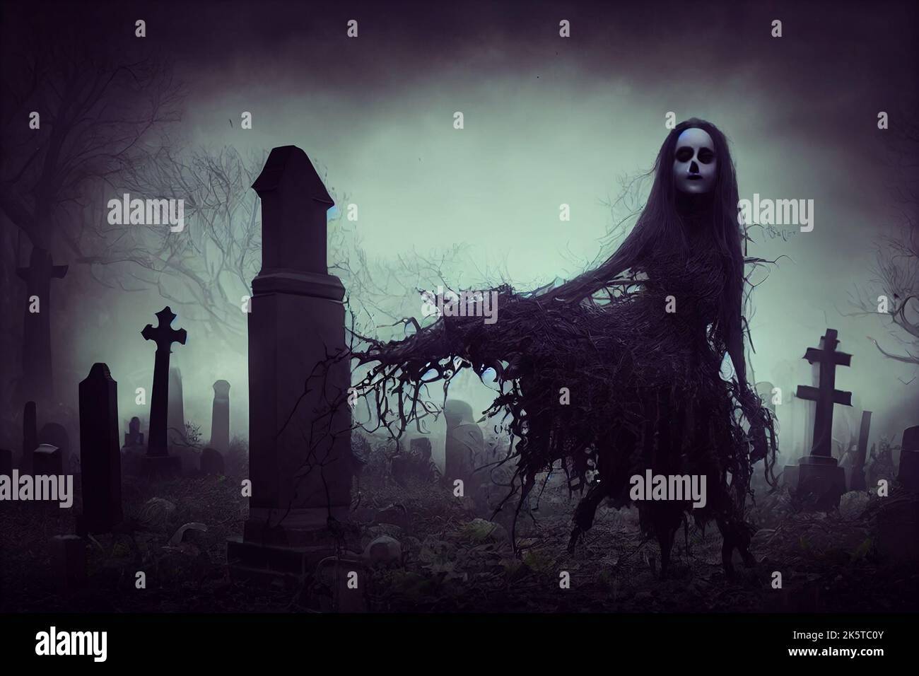 Female vampire cemetery hi-res stock photography and images - Alamy