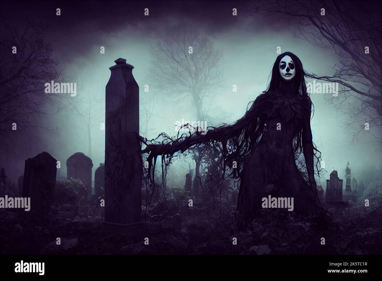 Female vampire cemetery hi-res stock photography and images - Alamy