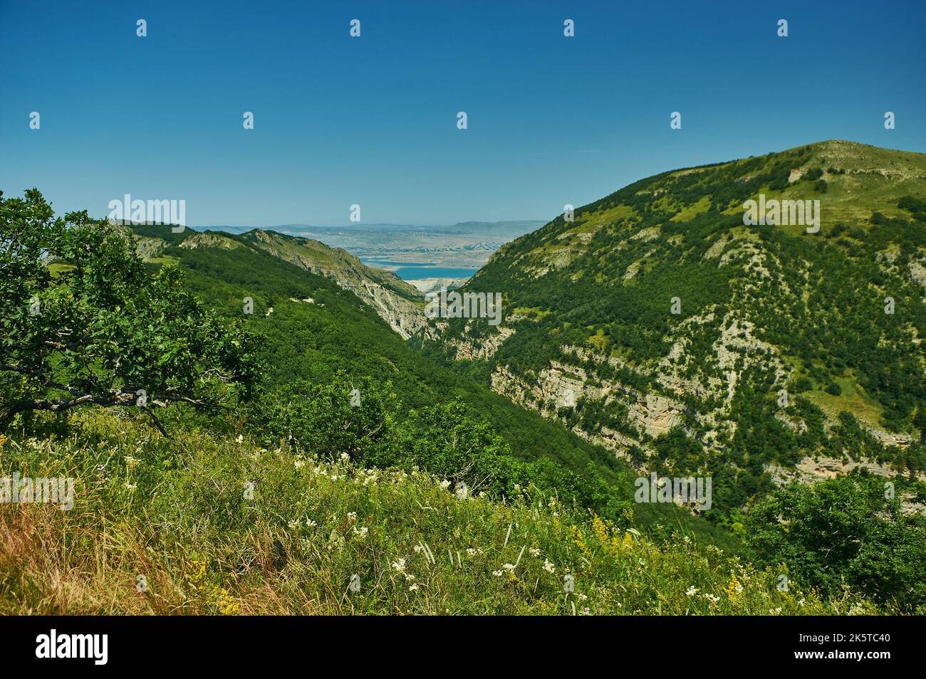 Sulak Canyon, steep-sided deepest canyon in Europe carved by the Sulak ...