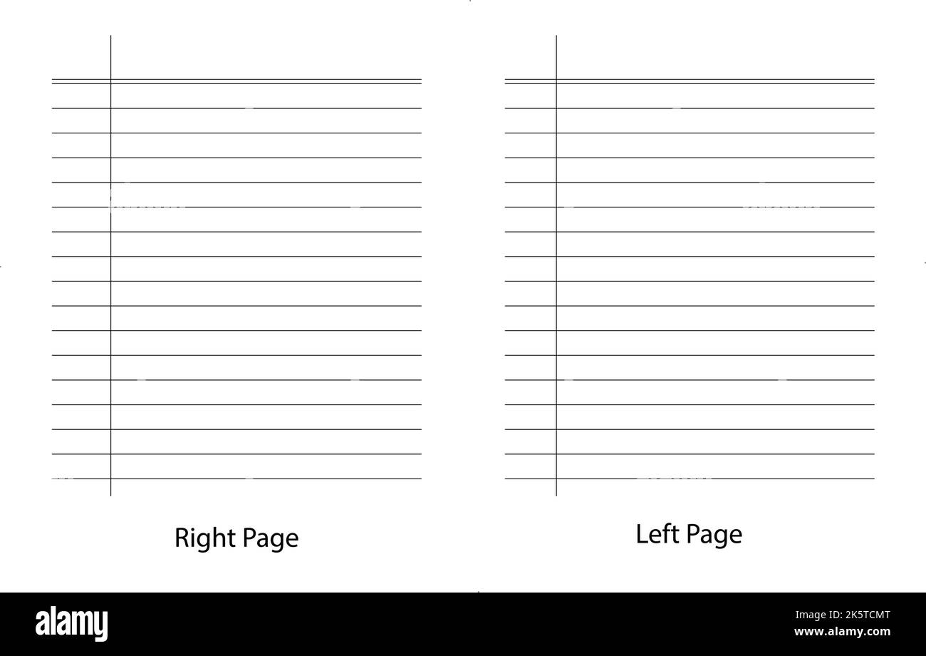 Wide line notebook pages, Paper grid background vector eps10 Stock ...