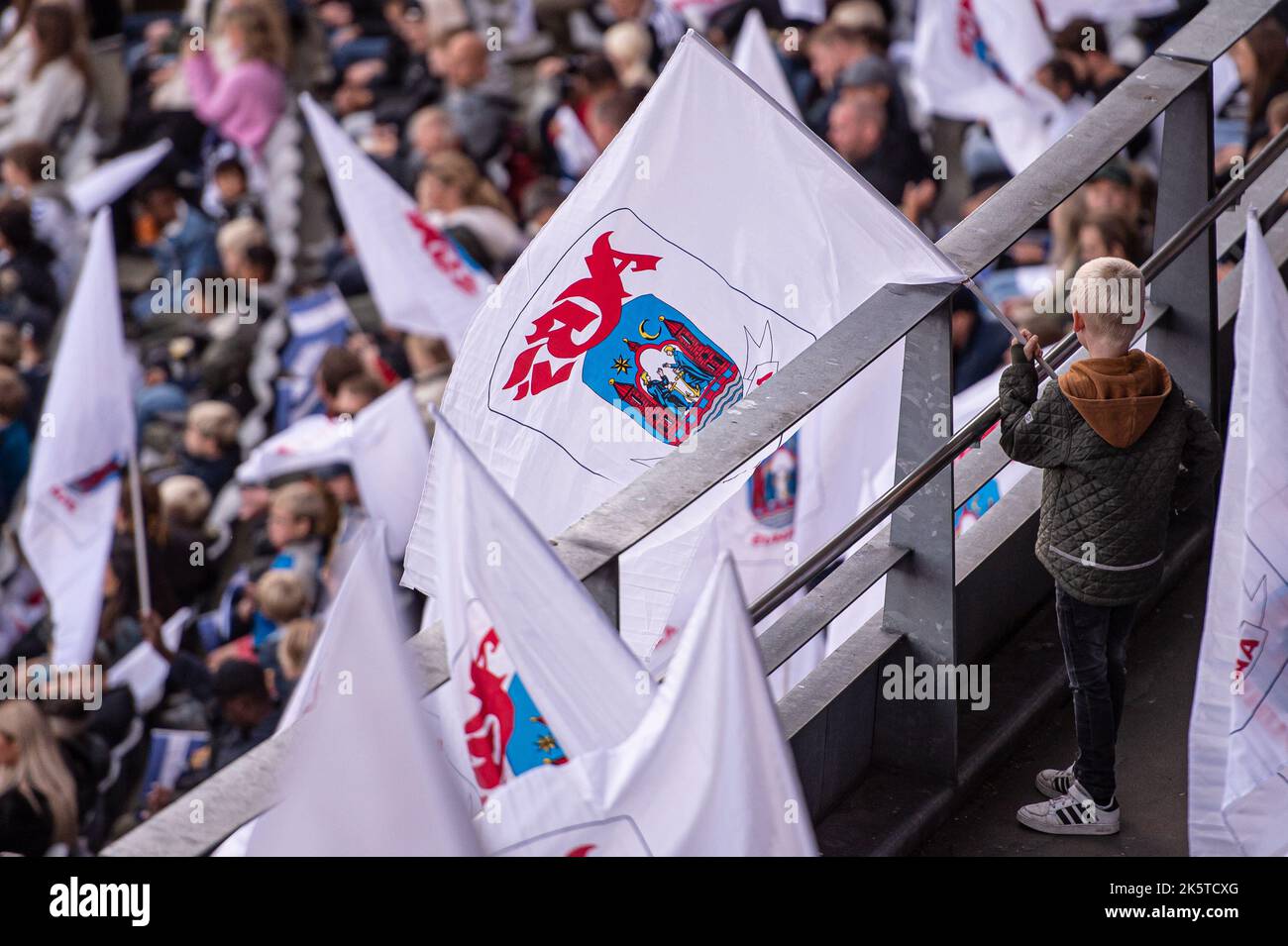 Soccer football flags in the stands hi-res stock photography and images ...