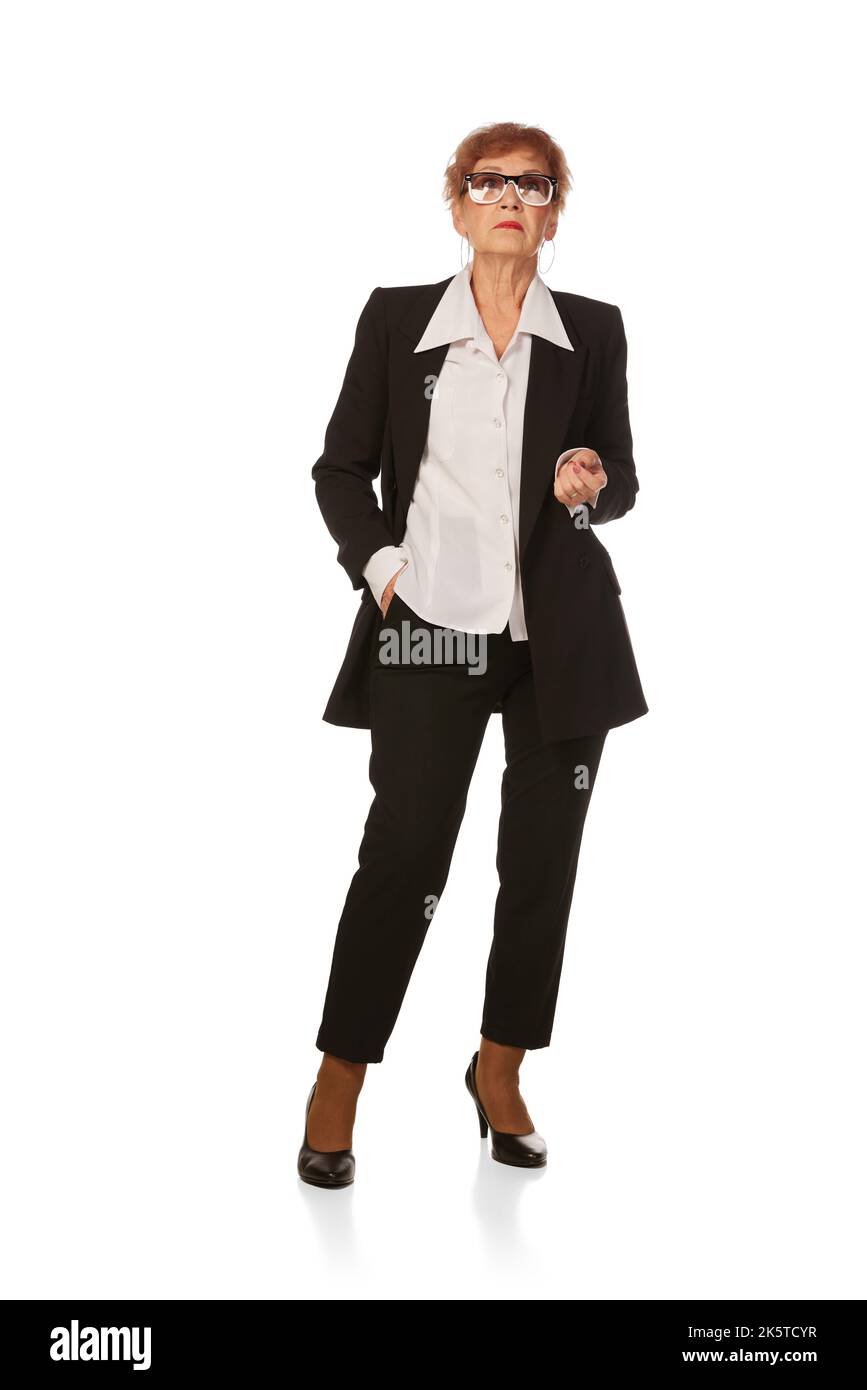 Portrait of confident senior executive manager. Stylish middle age ...