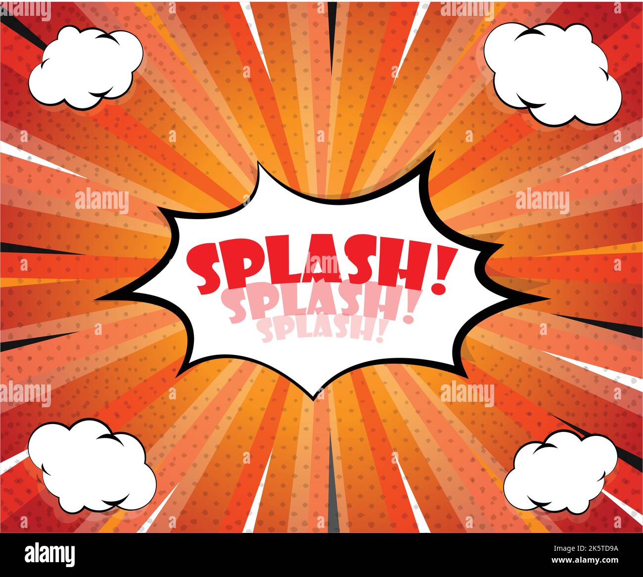 Comic speech bubble with sunburst text BANG!. Vector bright dynamic ...